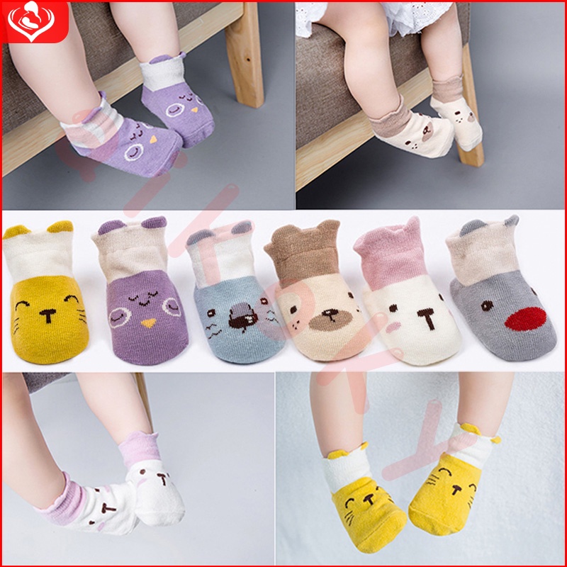 Baby Socks Cute Animals Short Socks Pure Cotton | Shopee Philippines