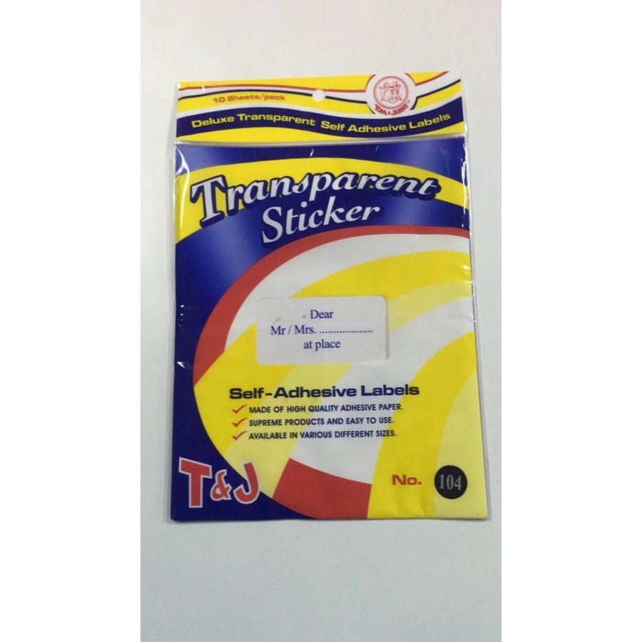 TOM JERRY TRANSPARENT LABEL 104 +++LT1 | Shopee Philippines
