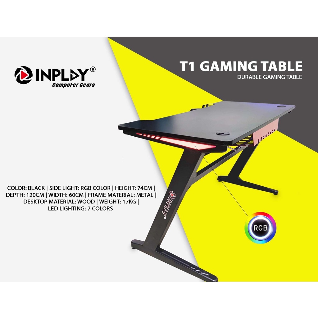INPLAY RACE T1 GAMING DESK Table | Shopee Philippines