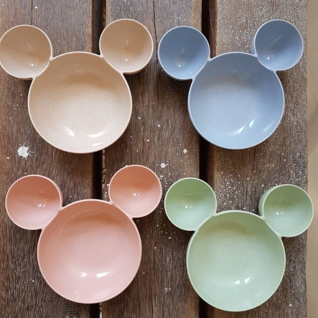 JH Barnik Mickey Mouse Head Plate Bowl (Unique Item) | Shopee Philippines