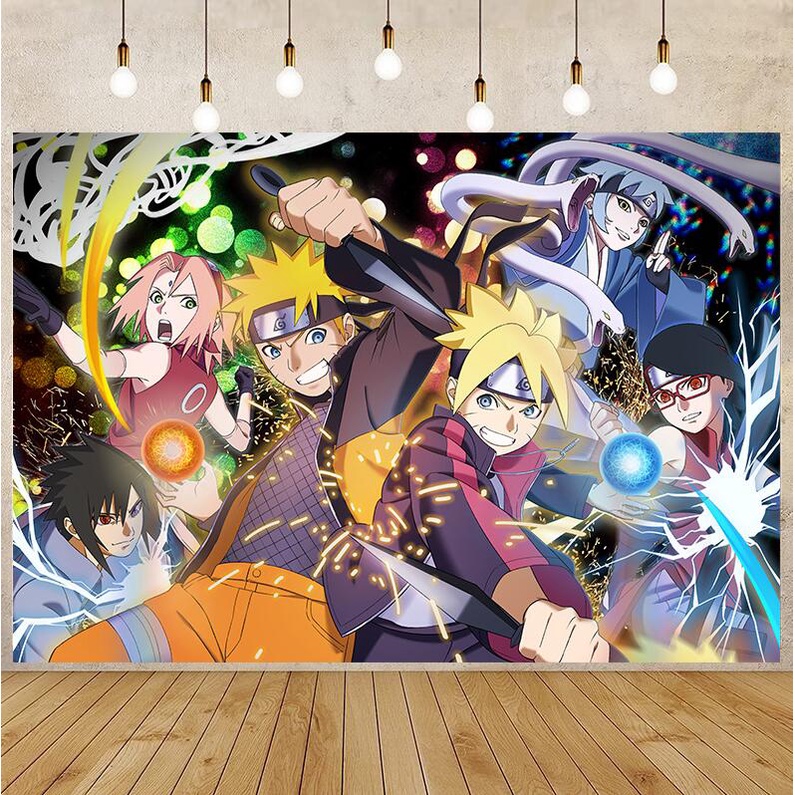 Naruto Theme Backdrop Banner Birthday Party Party Decoration Background ...