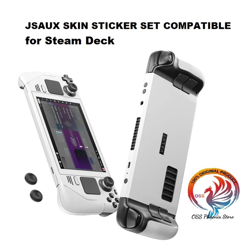 Skin Stickers Set Compatible JSAUX for Steam Deck Free Thumb Grip Caps ...