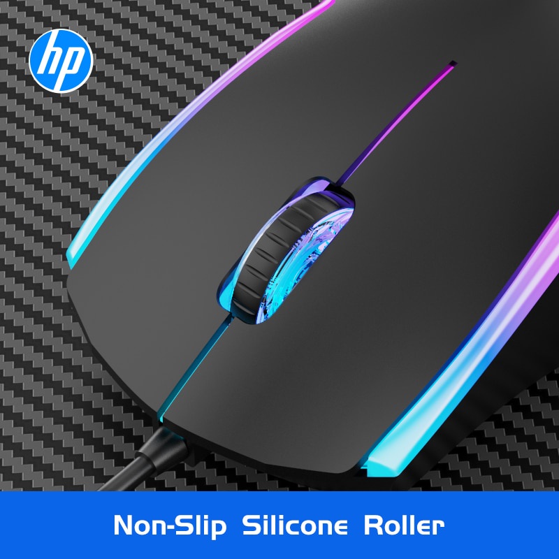 HP M160 Wired Gaming Mouse LED Backlight DPI 1000 Ergonomik Gamer Mice ...