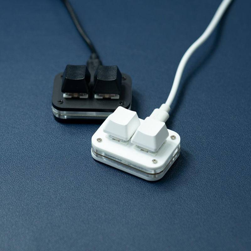 Two-key Mini Version Mechanical Keyboard Personalized Custom Drive-Free ...