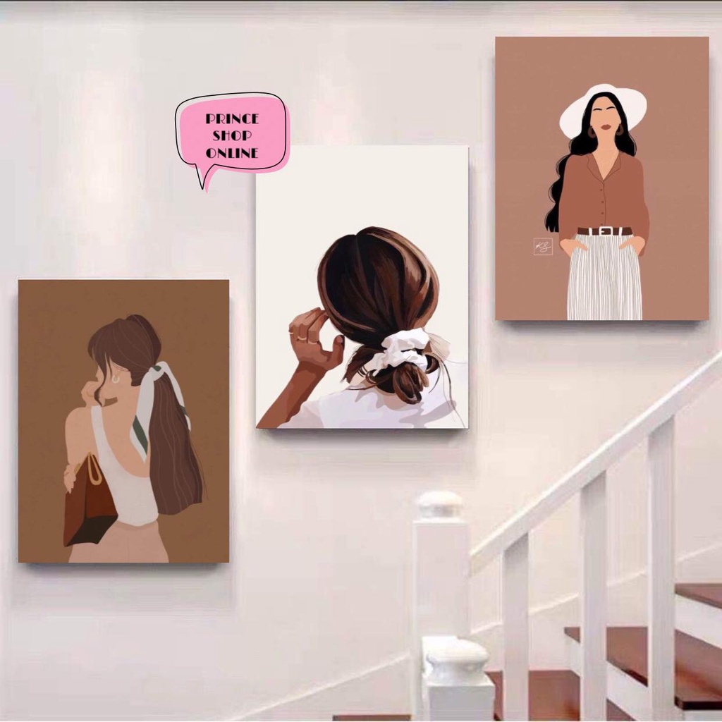 FRAME WALL DECOR NEW DESIGN GIRL ART NA AFFORDABLE ROOM DECOR | Shopee ...