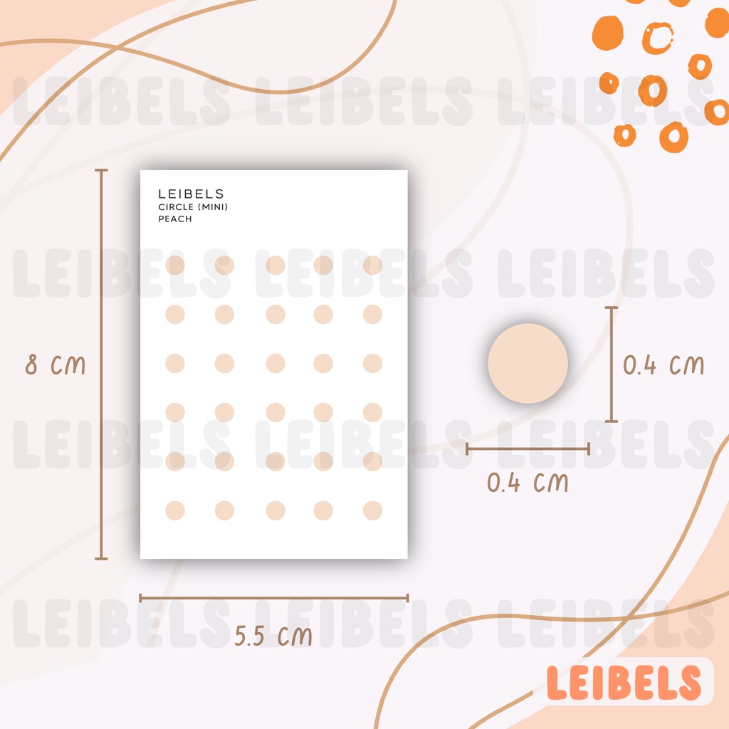 Mini Circle Planner Sticker Mini Bullet Sticker Functional Sticker ...