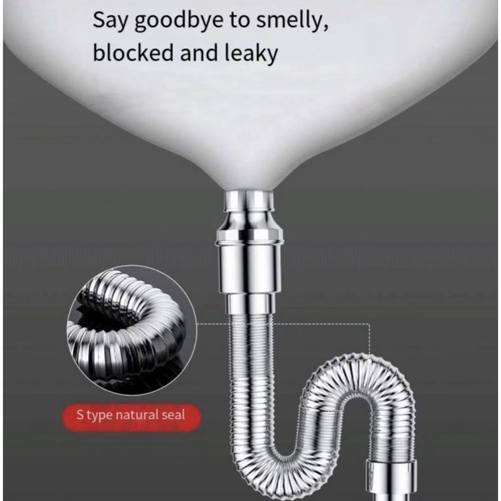 FLEXIBLE KITCHEN HOSE BASIN WATER PIPE 1-1/2"* | Shopee Philippines