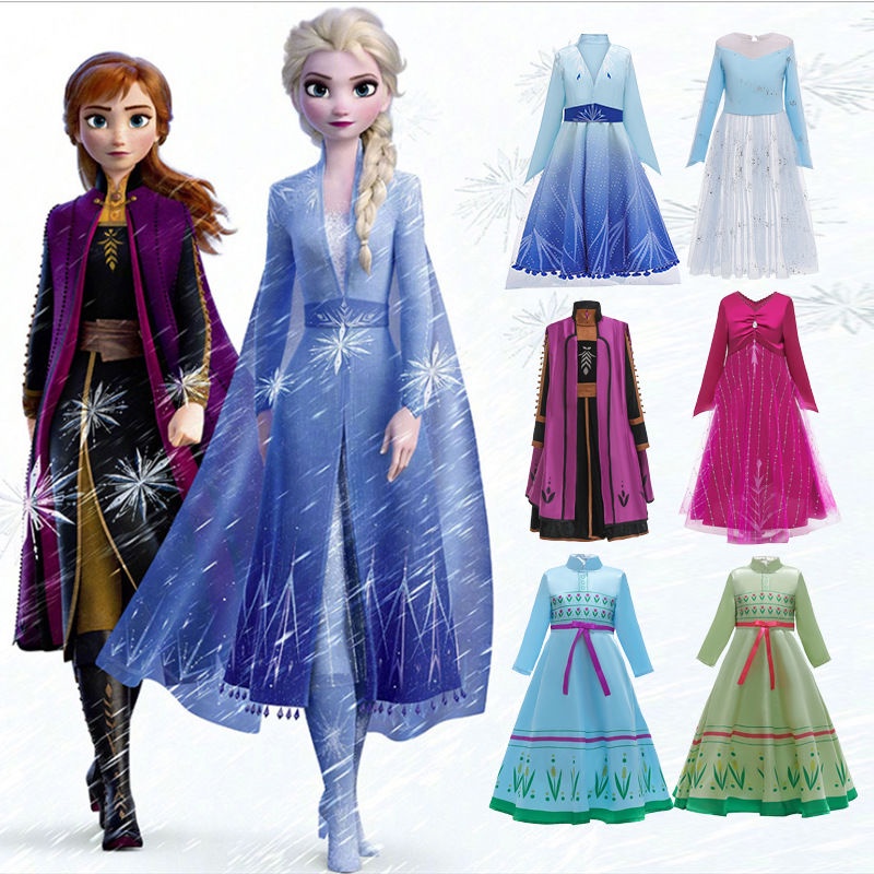 Children's Disney character dress up costume Frozen Princess Elsa and ...