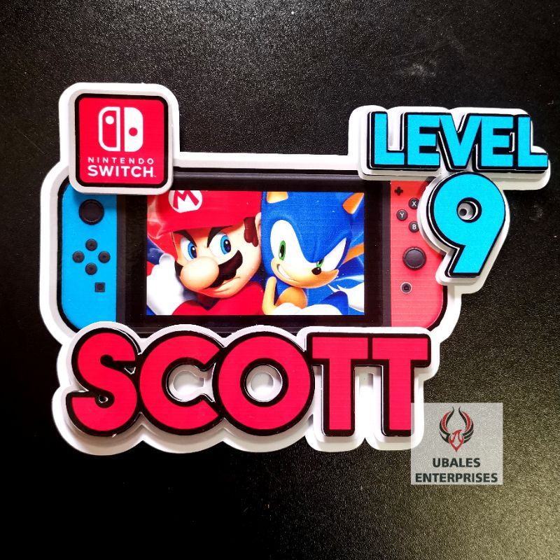 NINTENDO Switch Personalized Cake Topper | Shopee Philippines