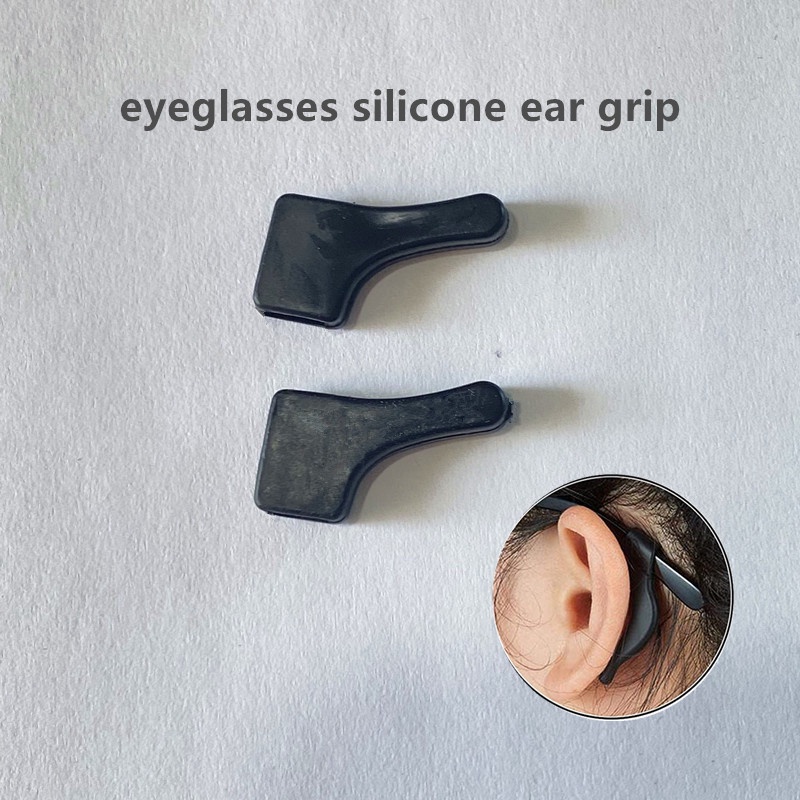 2PCs Silicone Anti-Slip Glasses Ear Grip Holder Eyeglasses Temple Tip ...