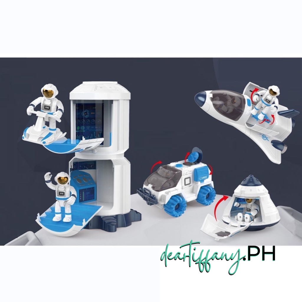 SPACE SHUTTLE TOY SET SPACE ROCKET SHIP ASTRONAUT PRETEND PLAY KIDS TOY ...