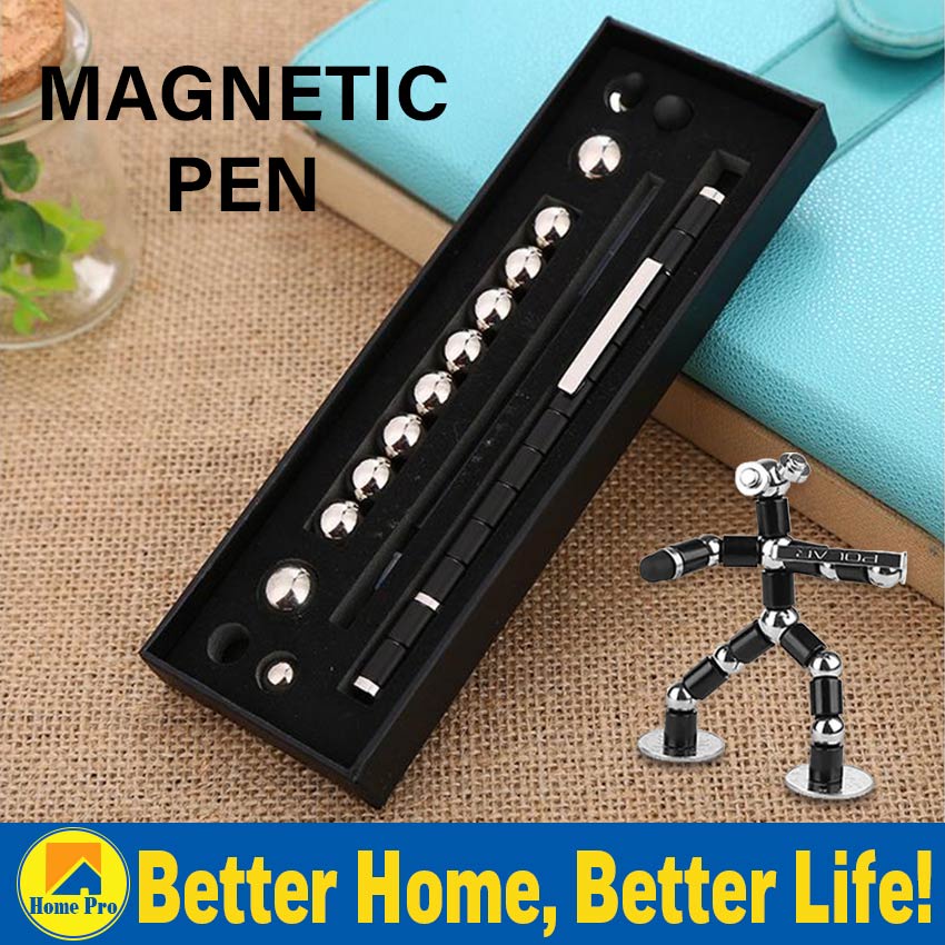 Magnetic Fidget Pen Polar Pen Metal Modular Think Ink Toy Stress ...