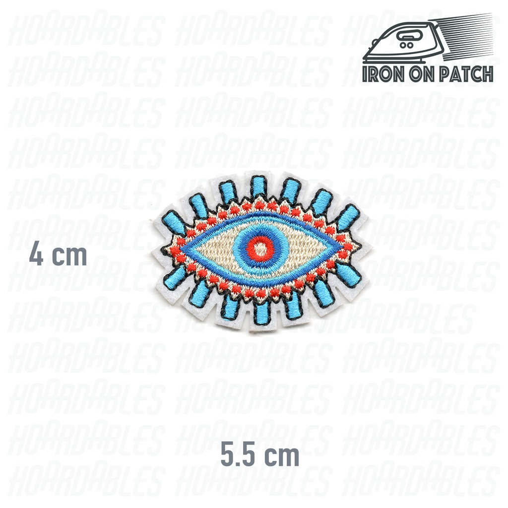 Evil Eye Gypsy Design Iron On Sew DIY Decor Embroidered Patch Badge ...