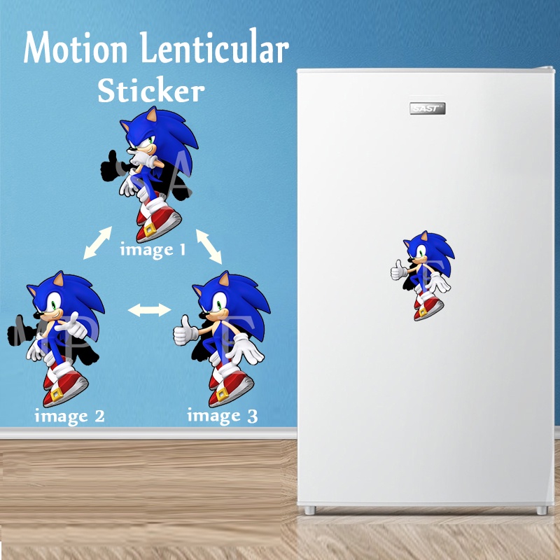 Sonic the Hedgehog Refrigerator Sticker Anime Motion Stickers ...