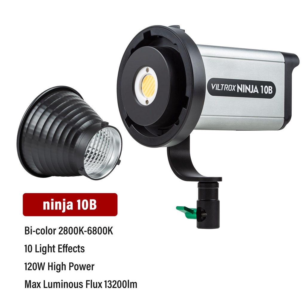 VILTROX NINJA 10/10B 120W COB LED Video Light Handheld Outdoor Lamp ...