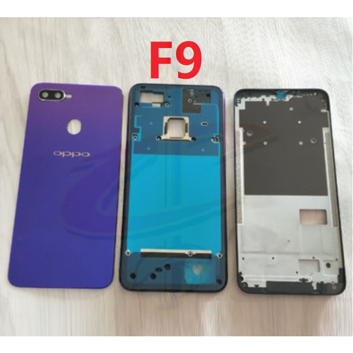 Back cover Housing for OPPO F9 PRO middle frame Front frame | Shopee ...