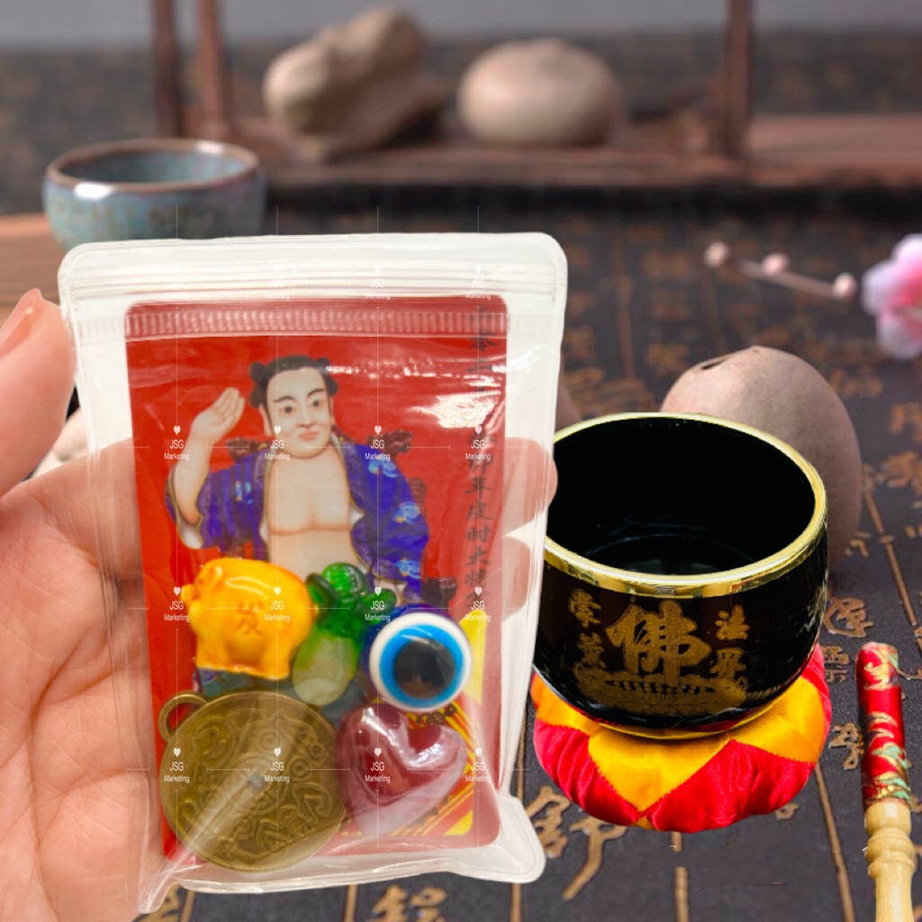 2024 Feng Shui Charm Chinese Animal Seven Lucky Objects Amulet Bundle ...