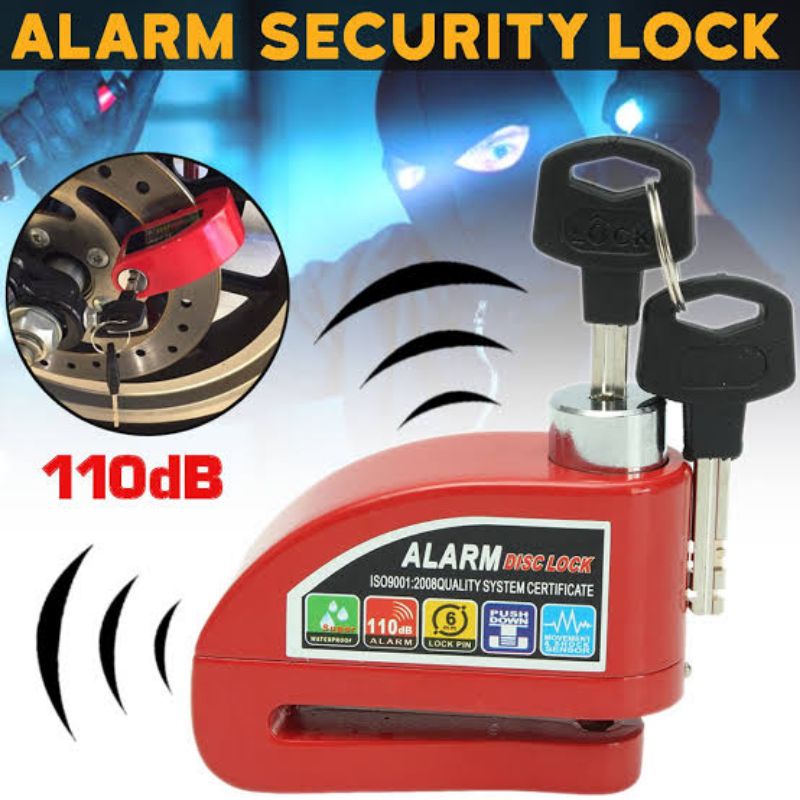 Alarm Security Disc Lock | Shopee Philippines