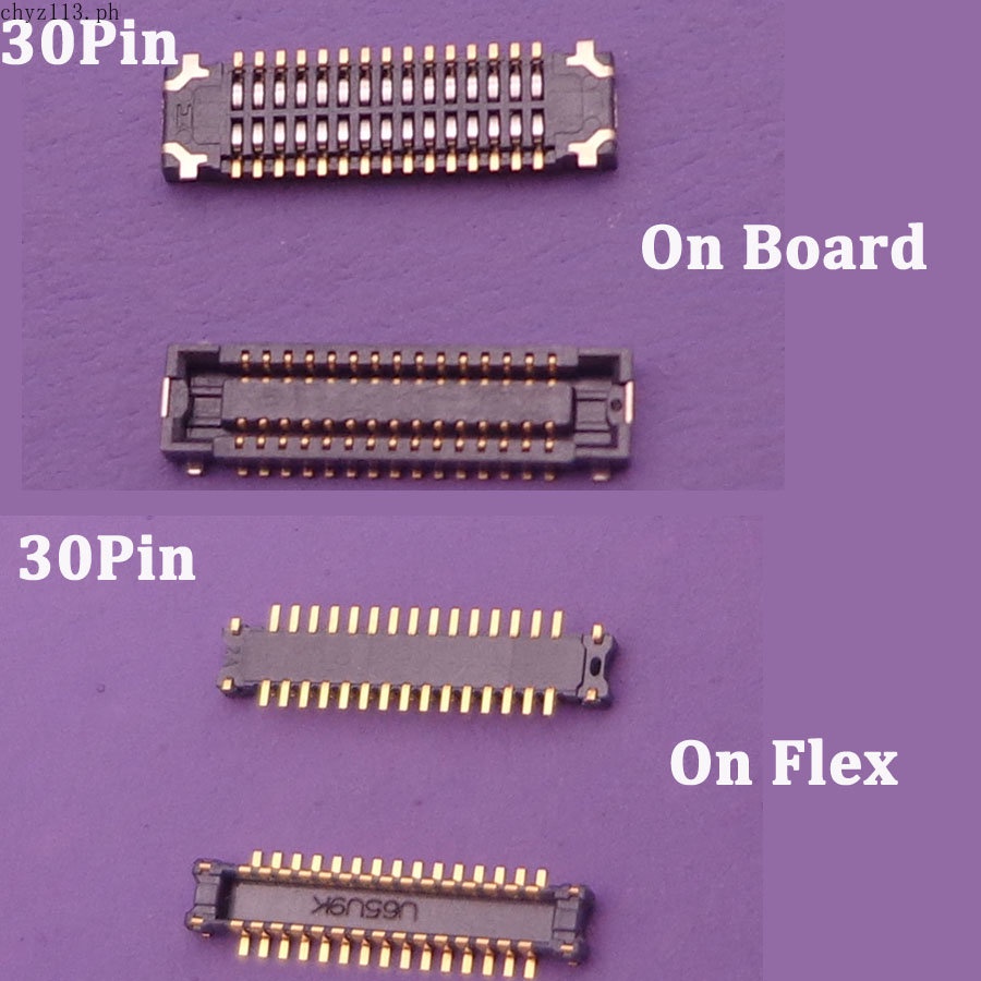 2pcs 30Pin LCD Display FPC Connector On Motherboard For Huawei Enjoy 8 ...