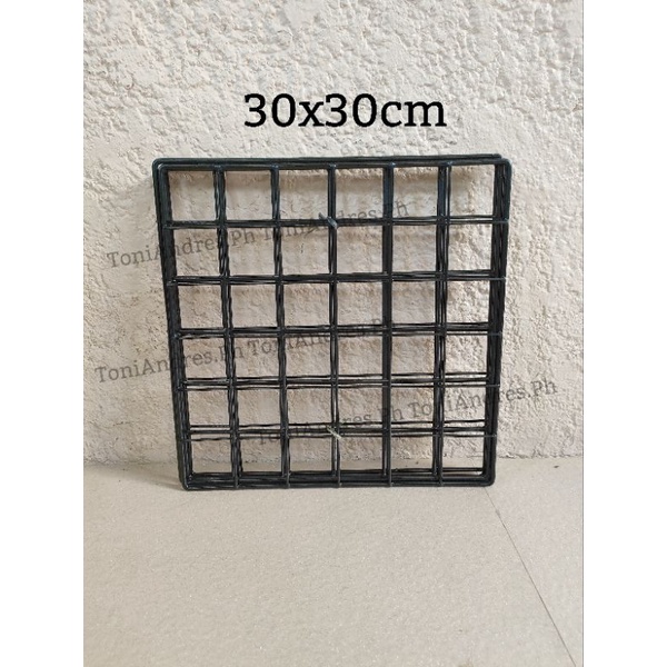 (30x30cm) Metal Screen Wire Mesh Grid Wall Panel Organizer Wall Decor ...