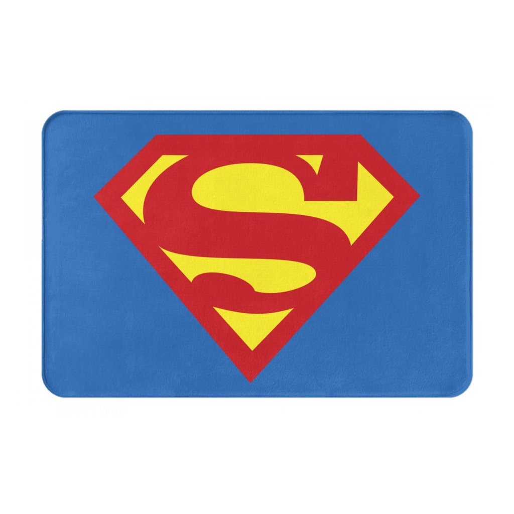 Superman Logo (2) Bathroom Anti-Slip Floor Mat Toilet Foot Door Absorb ...