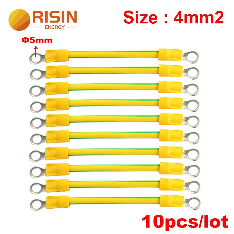 High Performance RISIN Solar PV Module Earthing Jumper BVR Yellow Green ...
