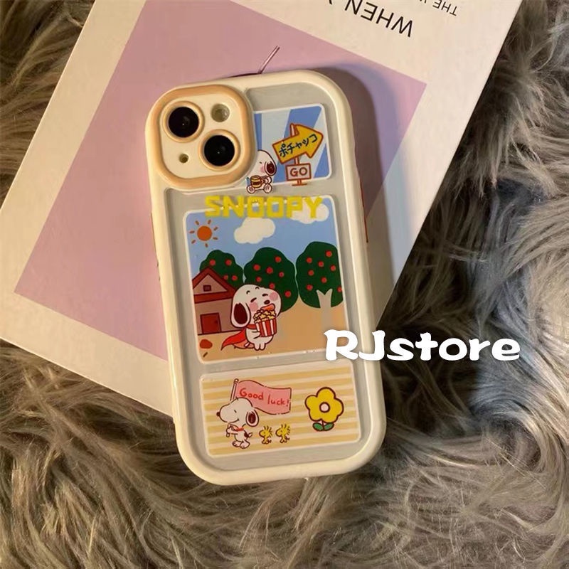 Cartoon Cute Snoopy Illustration Phone Case for iPhone 12 13 11 14 Pro Max X Xs Max Xr 14Plus ...