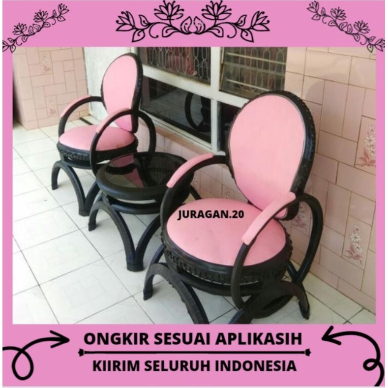 (REDY Stok) Betawi Rubber Tire Chair Antique Chair Traditional Chair ...