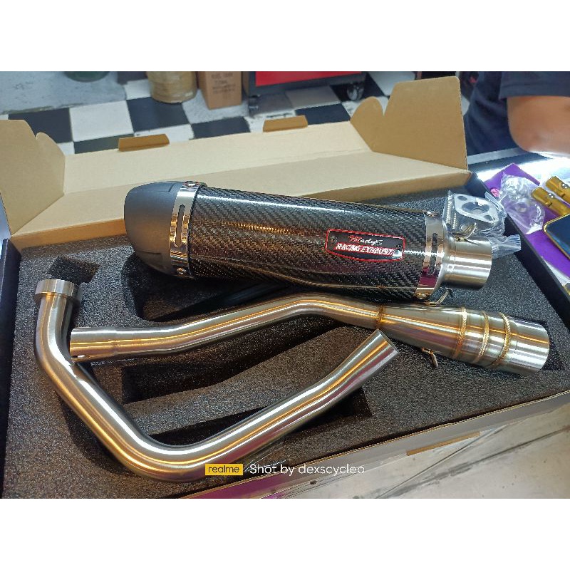 Mody 5 racing exhaust pipe for sniper 155/vva | Shopee Philippines