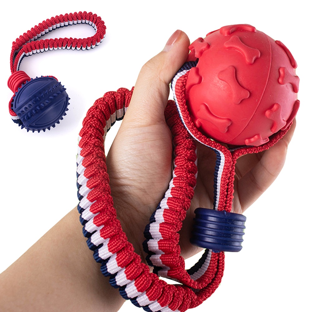 Dog Toy Pet Interactive Training Rope Knot Balls Dogs Chewing Bite ...