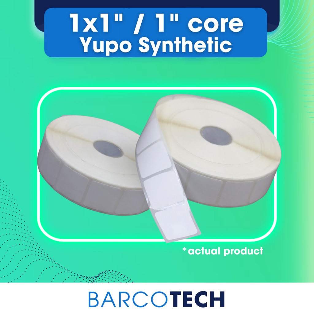 Yupo Synthetic Barcode label roll 1x1" | Shopee Philippines