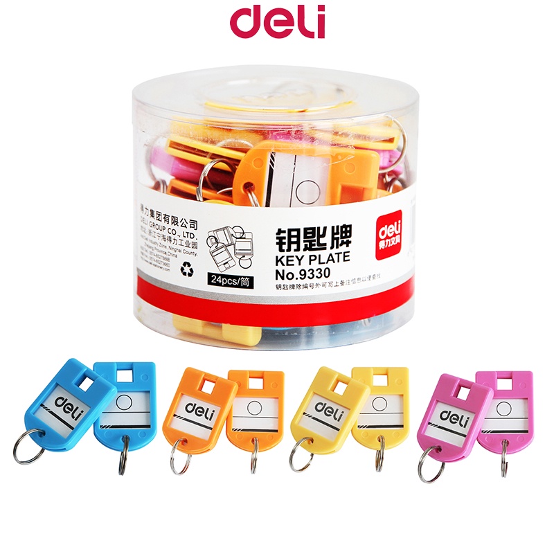 Deli 24pcs key chain classification management key card deposit box ...