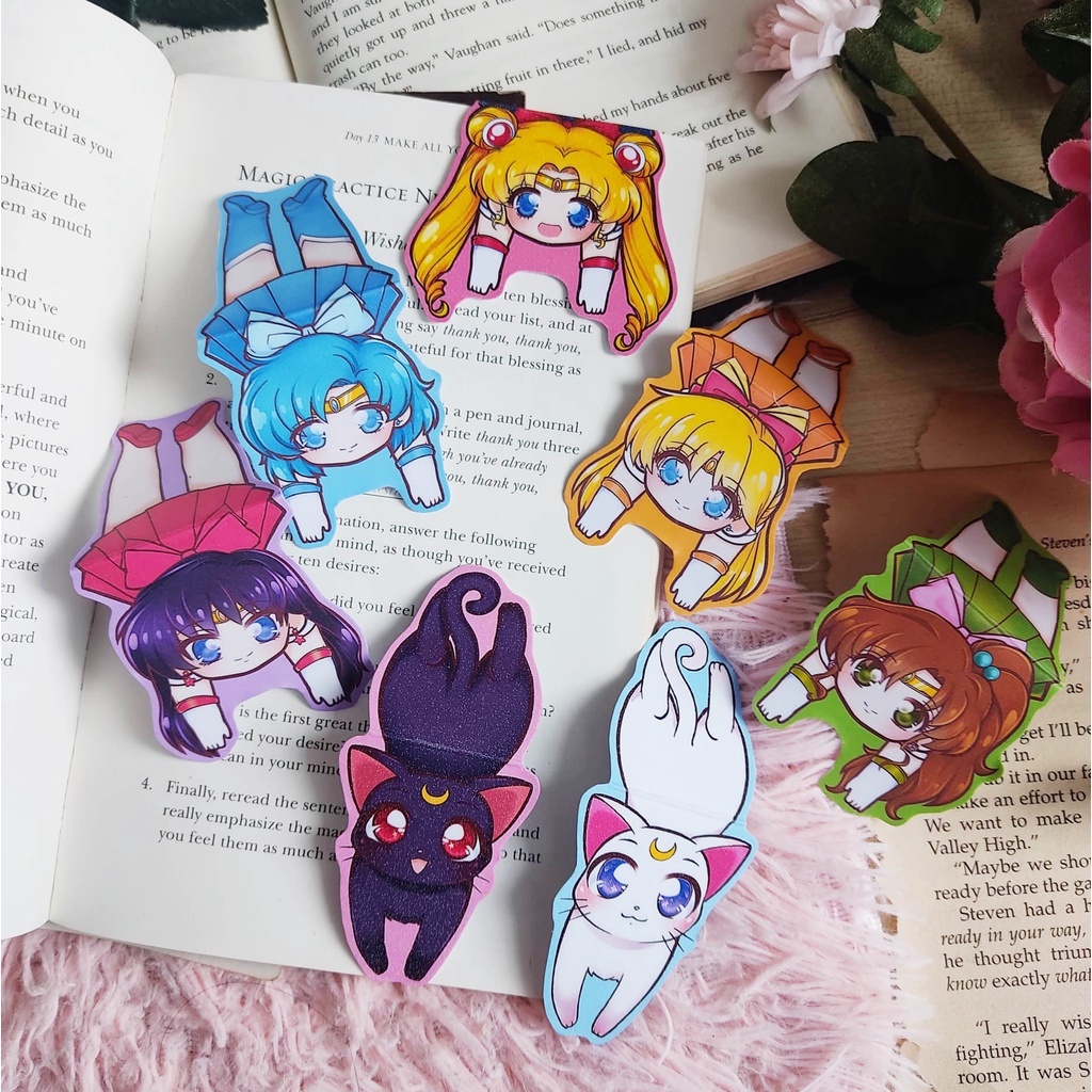 Sailor Moon Chibi Magnetic Bookmarks | Shopee Philippines