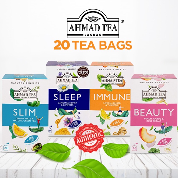 Ahmad Tea IMMUNE Ahmad Tea SLEEP Ahmad Tea SLIM Ahmad Tea BEAUTY 20 Tea ...