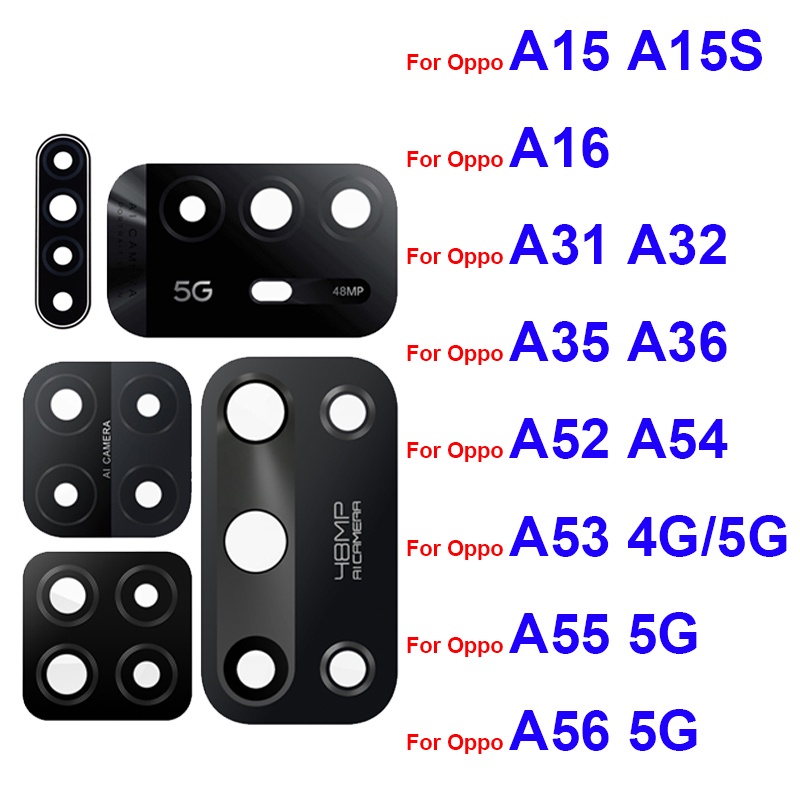Rear Camera Glass Lens For OPPO A15 A15S A16 A31 A32 A35 A36 A52 A53 ...