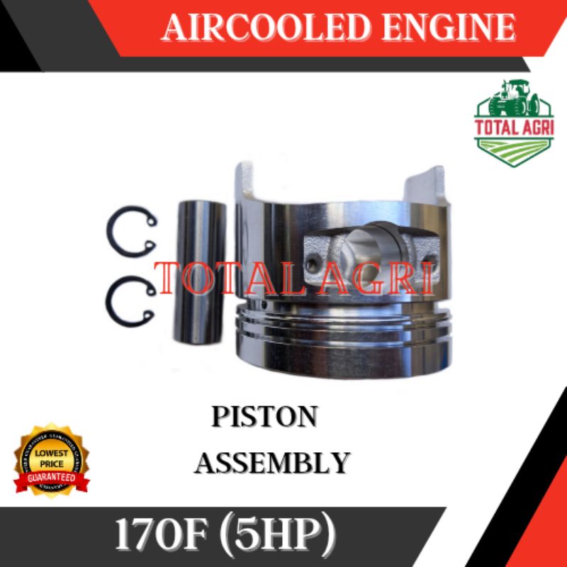 Assembly Assy Piston 170F Aircooled Diesel Engine 5HP | Shopee Philippines