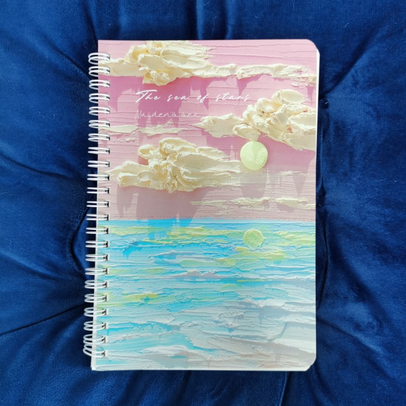 A5 oil painting coil school supplies journal notepad aesthetic writing ...