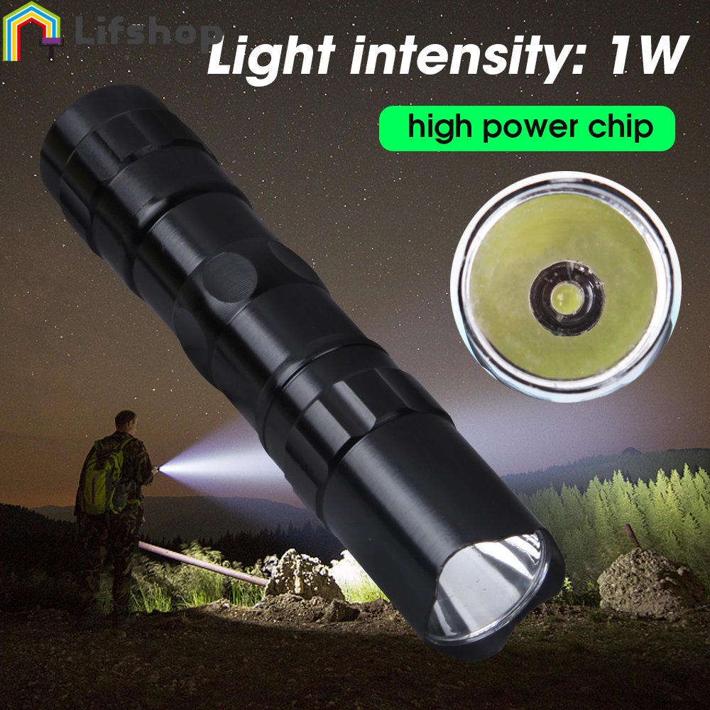 Portable Ultra Bright 3W Police Torch Waterproof LED Mini Flashlight ...