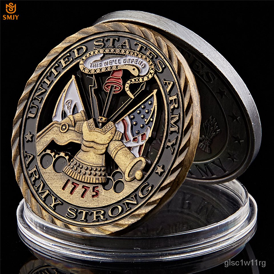 1775 US Army Air Force Core Value Military Hollow Bronze USA Challenge ...