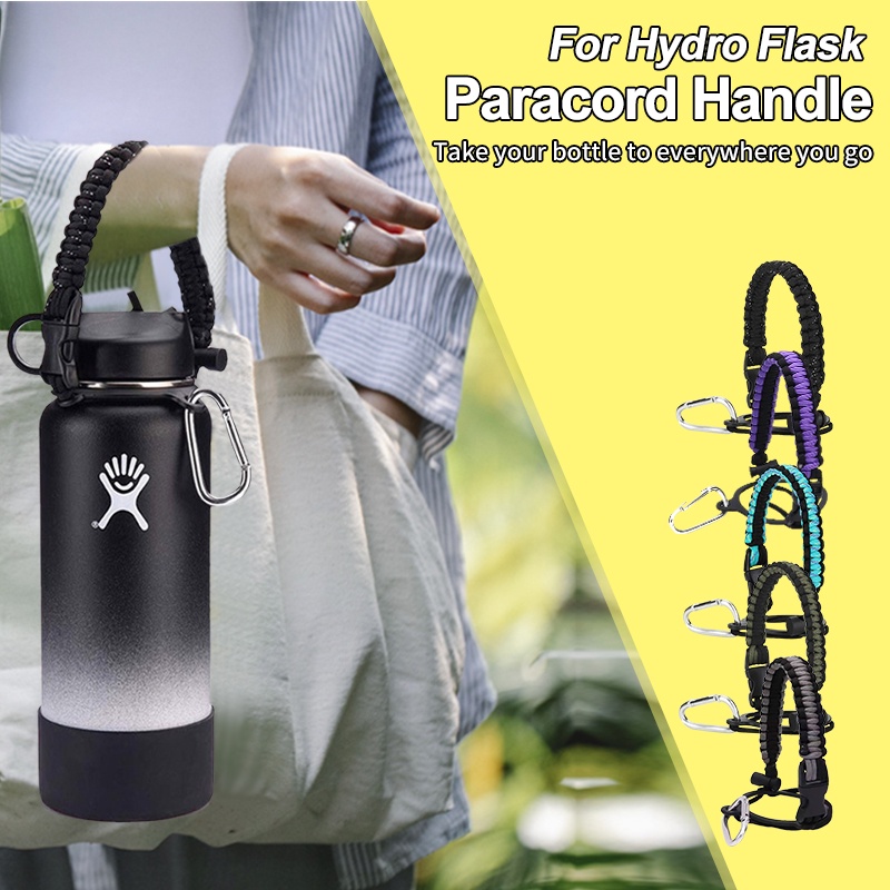 Paracord Handle for Hydro Wide Mouth 12-40oz Water Bottles, Strap ...
