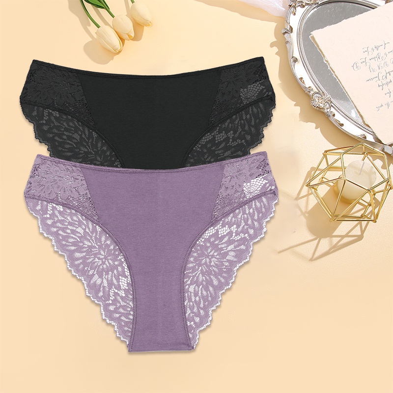 Finetoo 2pcs/Set S-Xl Women Seamless Panties Briefs Sexy Girl's ...