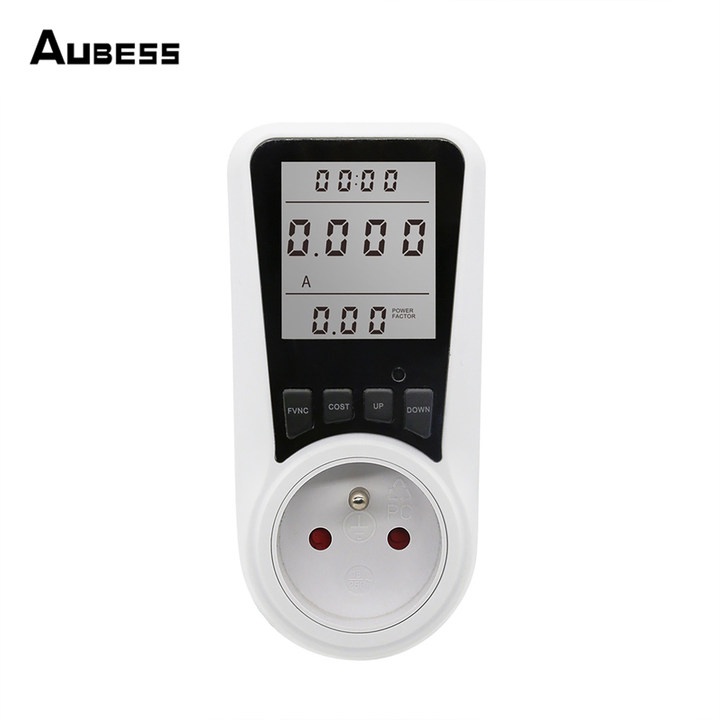 AUBESS Digital Watt Meter Lcd Electricity Consumption Kwh Outlet Power ...
