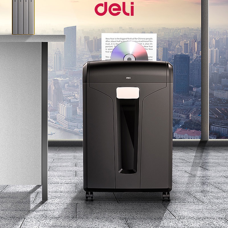 Deli Electric Paper Shredder Machine Automatic 31L Heavy Duty Black ...