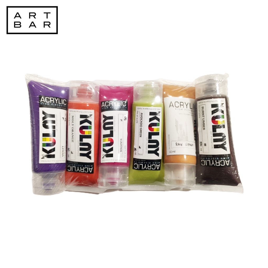 Kulay Acrylic Color Secondary 6 X 50ml Set - Art Bar PH | Shopee ...