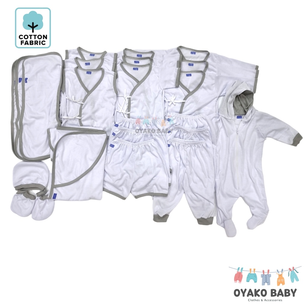 Oyako Baby Grey Premium Cotton Newborn Baby Gray Clothes Tie side ...