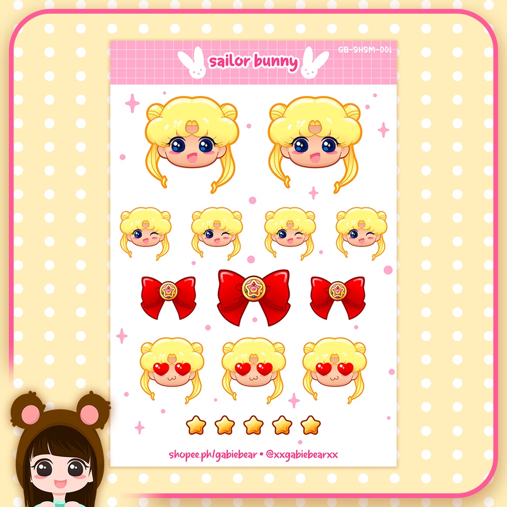 Sailor Moon Sticker Sheet | Shopee Philippines