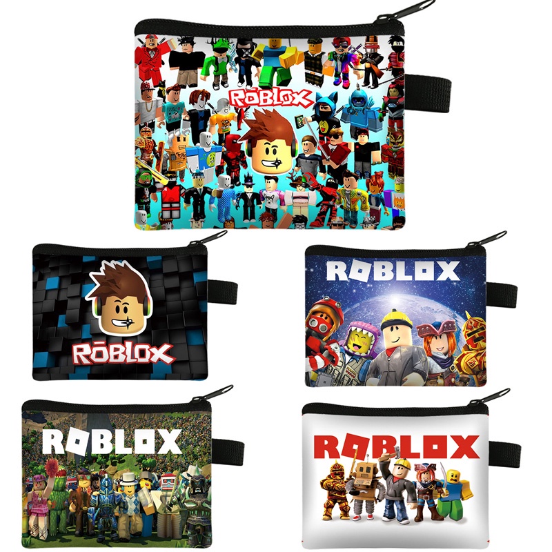 Cartoon Roblox Kids Coin Purse Wallet Keychain Zipper Pouch Kids Wallet ...