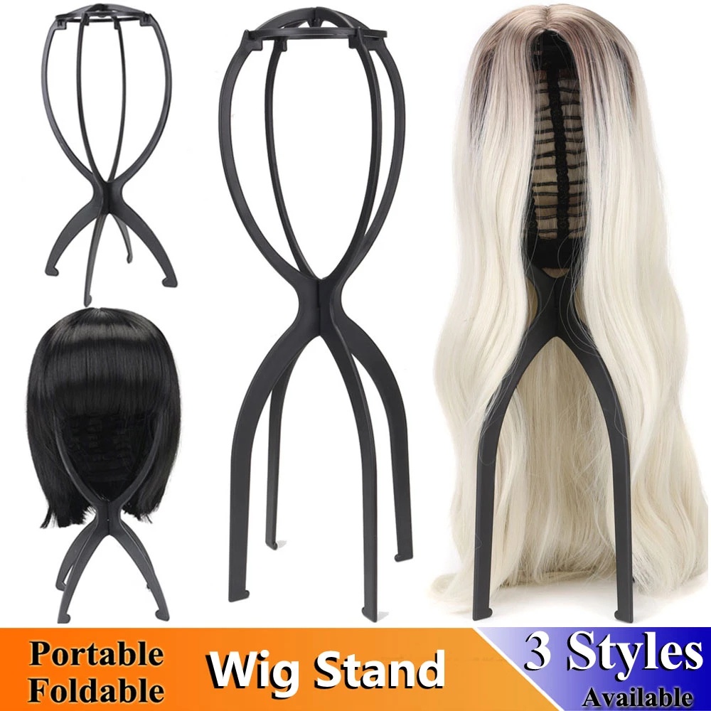 Wig Stands Plastic Hat Display Wig Head Holders Mannequin Head Stand ...