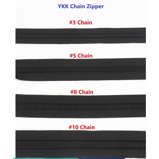 YKK RC Chain Black and White (by 5 meters) | Shopee Philippines