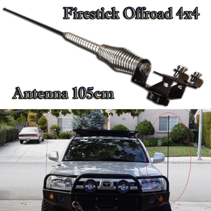 105cm Black Universal Firestick Off-Road Antenna Fashion Design 4x4 SUV ...